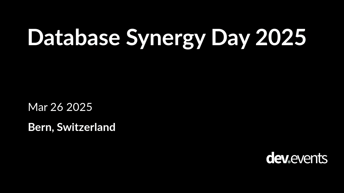 Database Synergy Day 2025